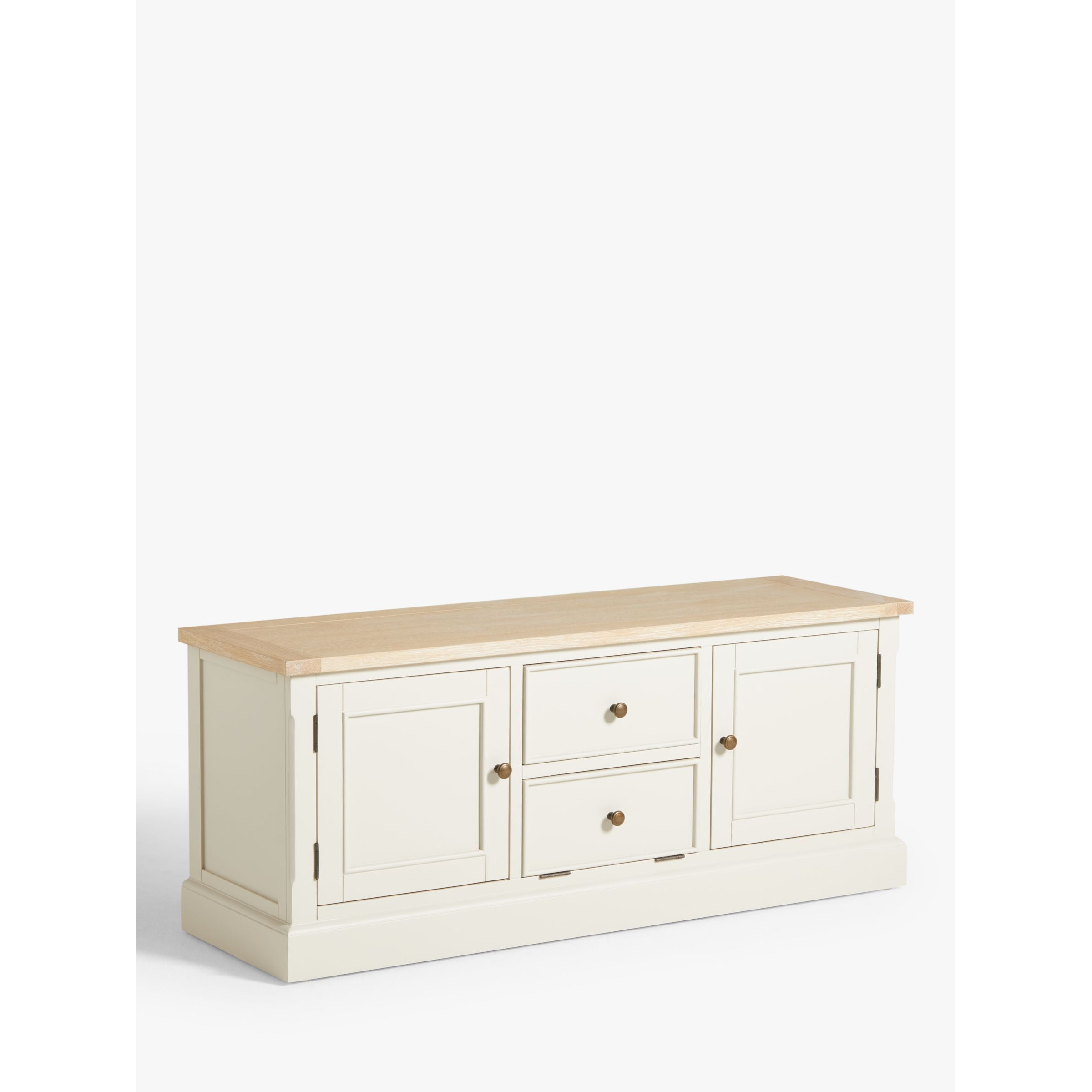 John Lewis Foxmoor Media Unit, FSC-Certified, Oak & Cream by John Lewis ...