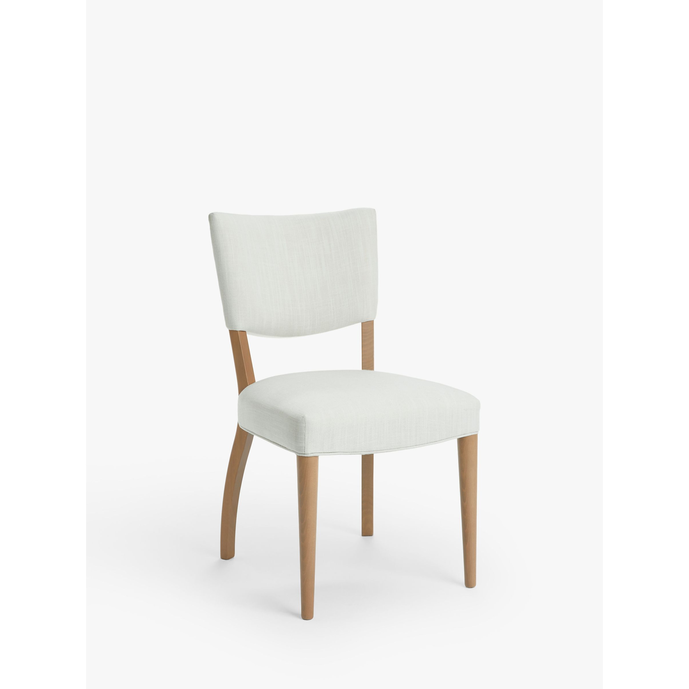 John Lewis Parisian Relaxed Linen Dining Chair, FSC-Certified (Beech ...