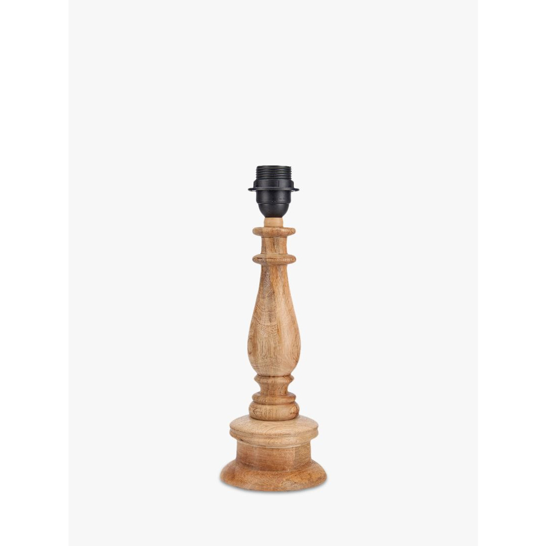 Nkuku Usha Mango Wood Lamp Base, Natural by John Lewis & Partners ...