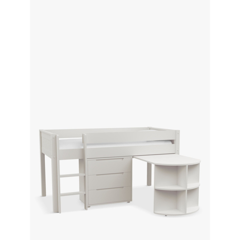 Stompa Classic Mid-sleeper Frame with Integrated Pull Out Desk & 3 ...