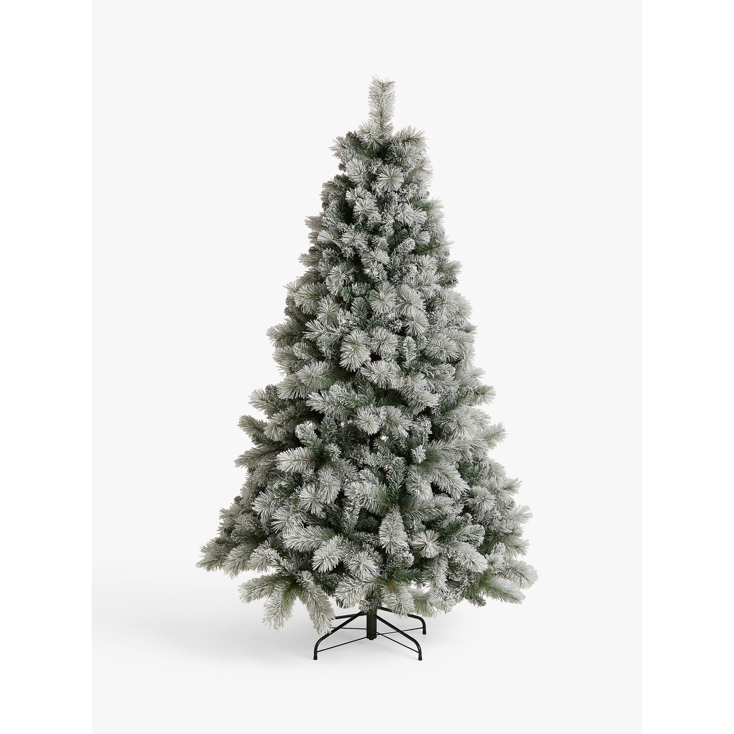John Lewis Snowy Fireside Unlit Christmas Tree, 7ft by John Lewis ...