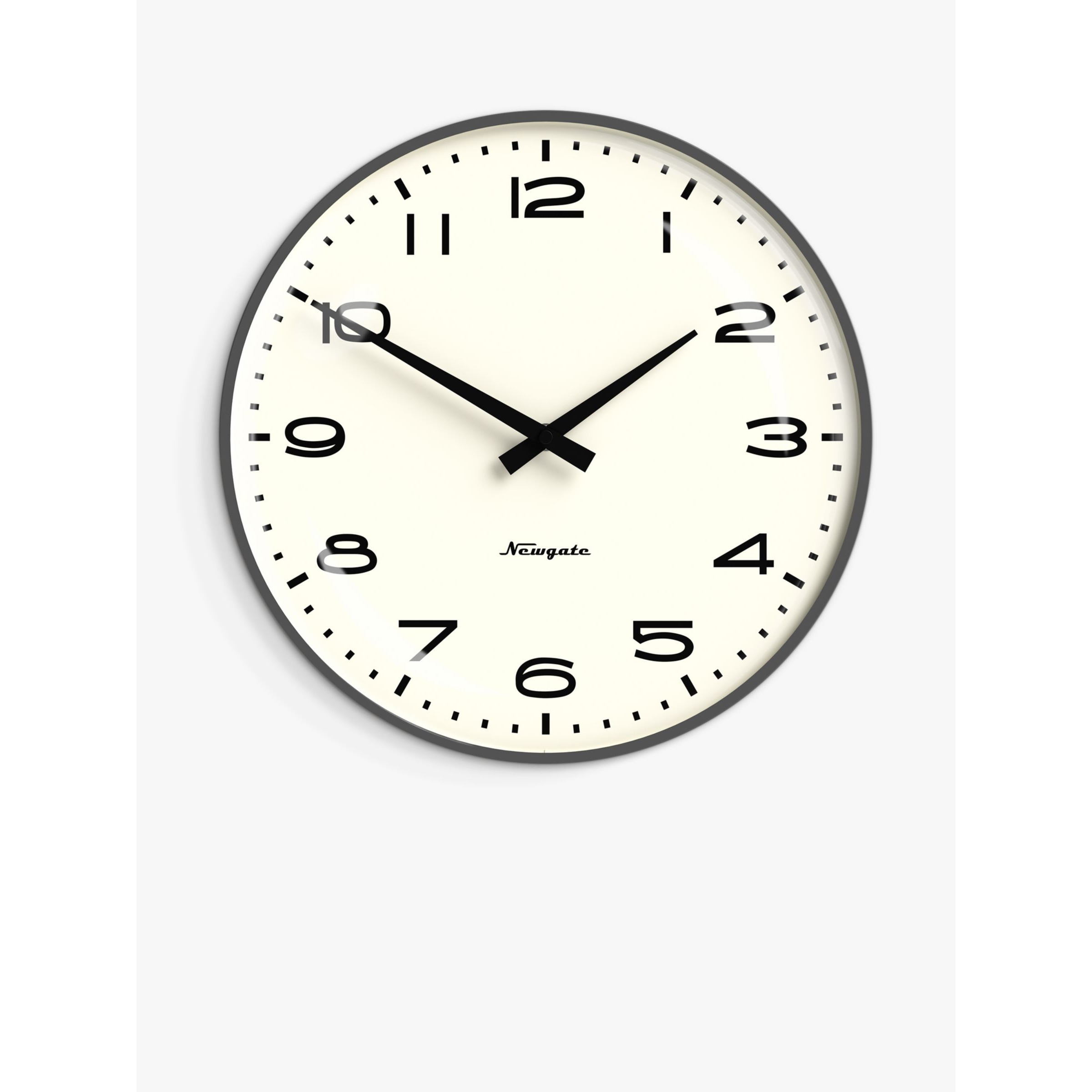 Newgate Clocks Radio City Quartz Silent Sweep Analogue Wall Clock, 33cm ...
