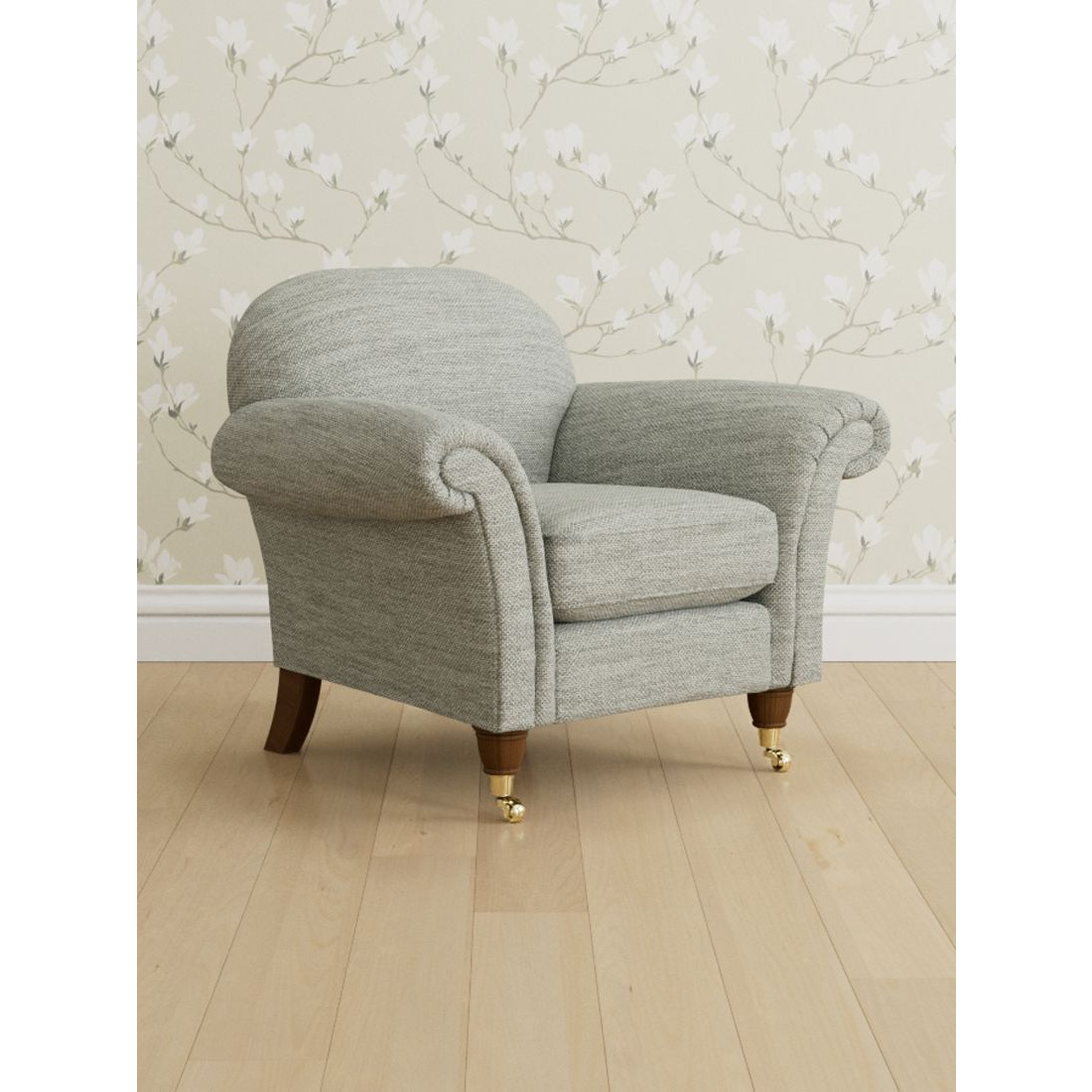 Laura Ashley Mortimer Armchair, Teak Leg by John Lewis & Partners ...