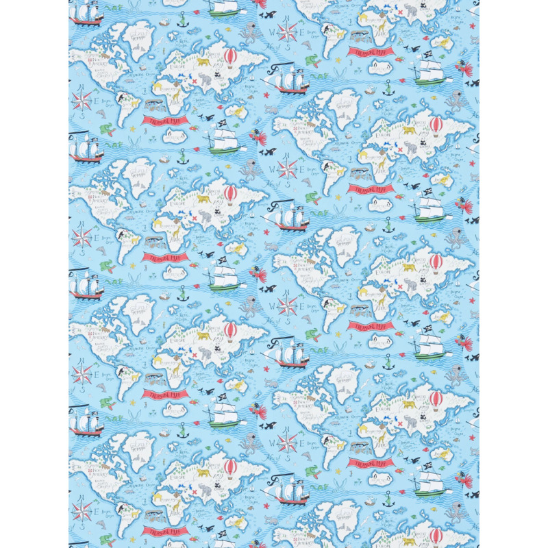 Sanderson Treasure Map Wallpaper by John Lewis & Partners | ufurnish.com