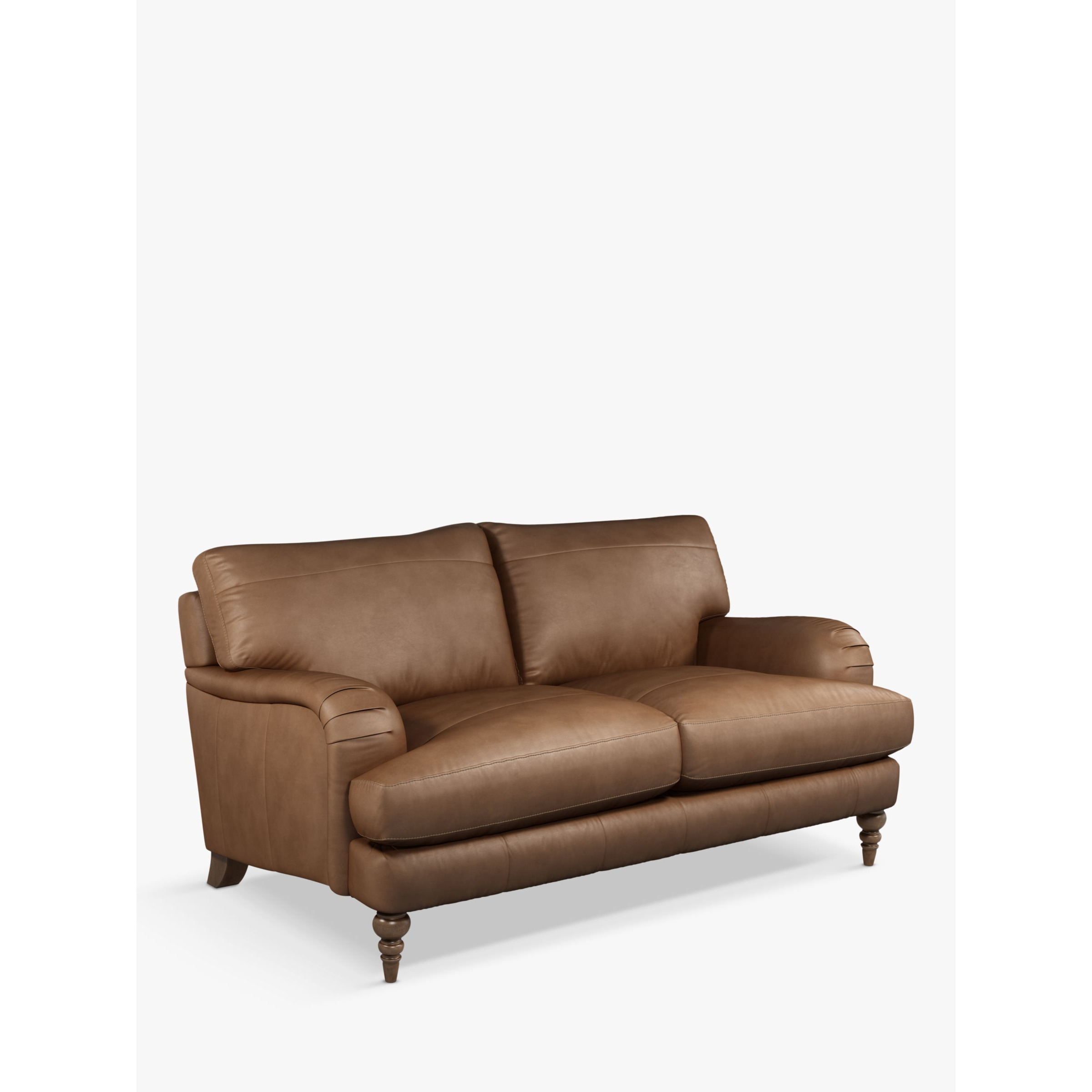 John Lewis Otley Medium 2 Seater Leather Sofa, Dark Leg by John Lewis ...