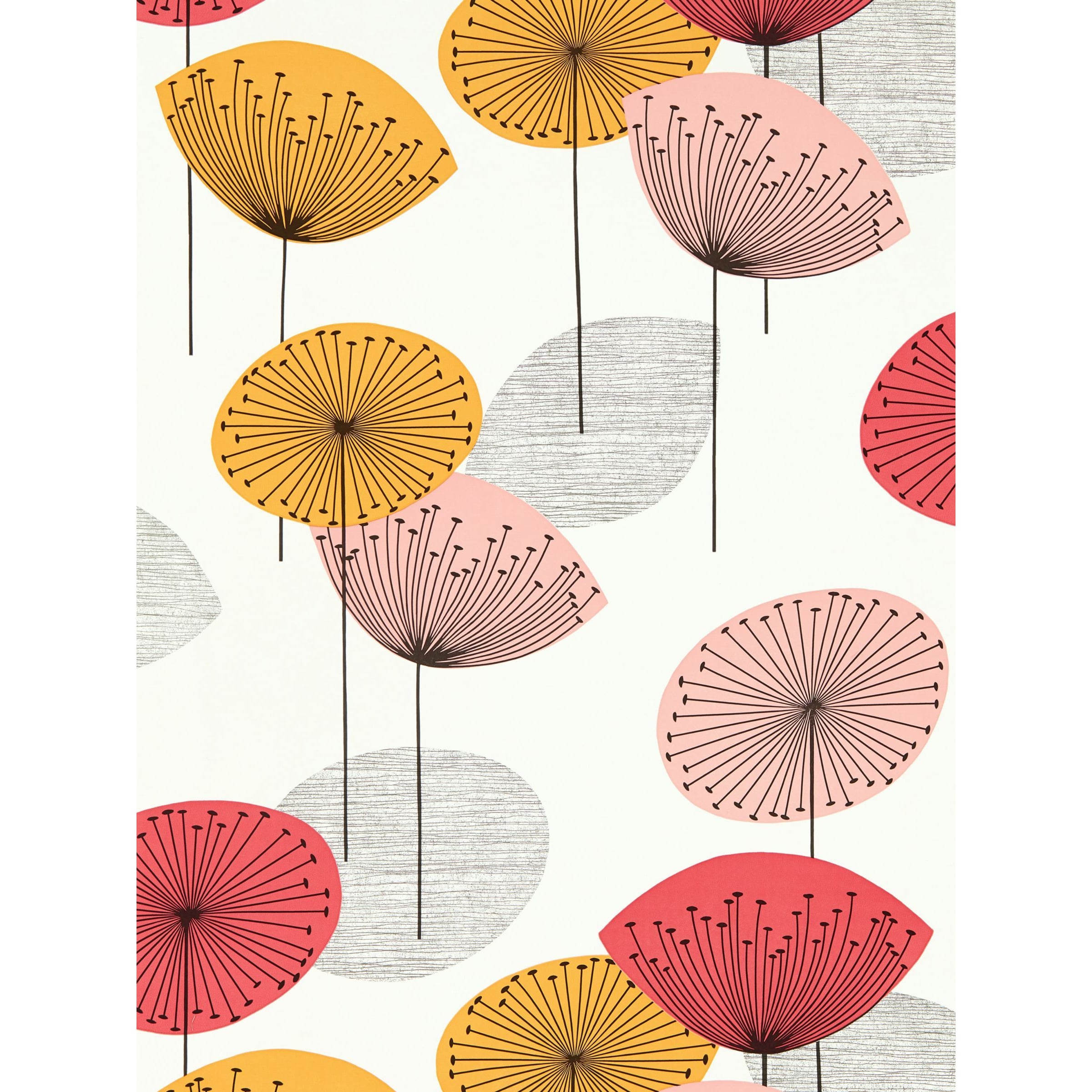 Sanderson Dandelion Clocks Wallpaper by John Lewis & Partners ...