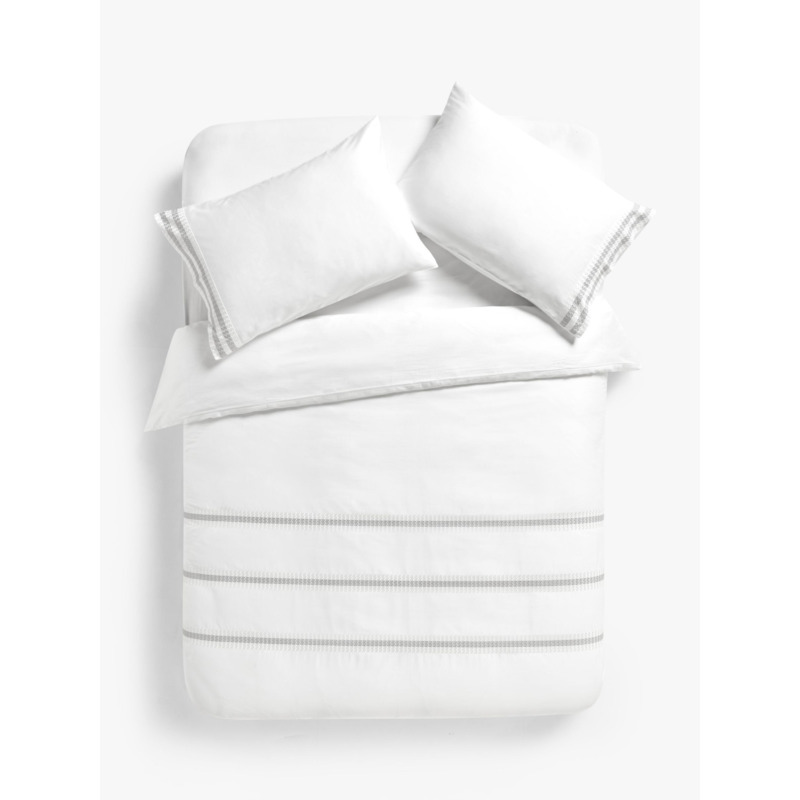 John Lewis Alma Embroidered Cotton Bedding by John Lewis & Partners ...