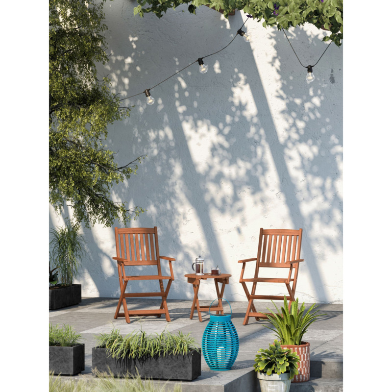 John Lewis ANYDAY Folding Garden Side Table, FSC-Certified (Eucalyptus ...