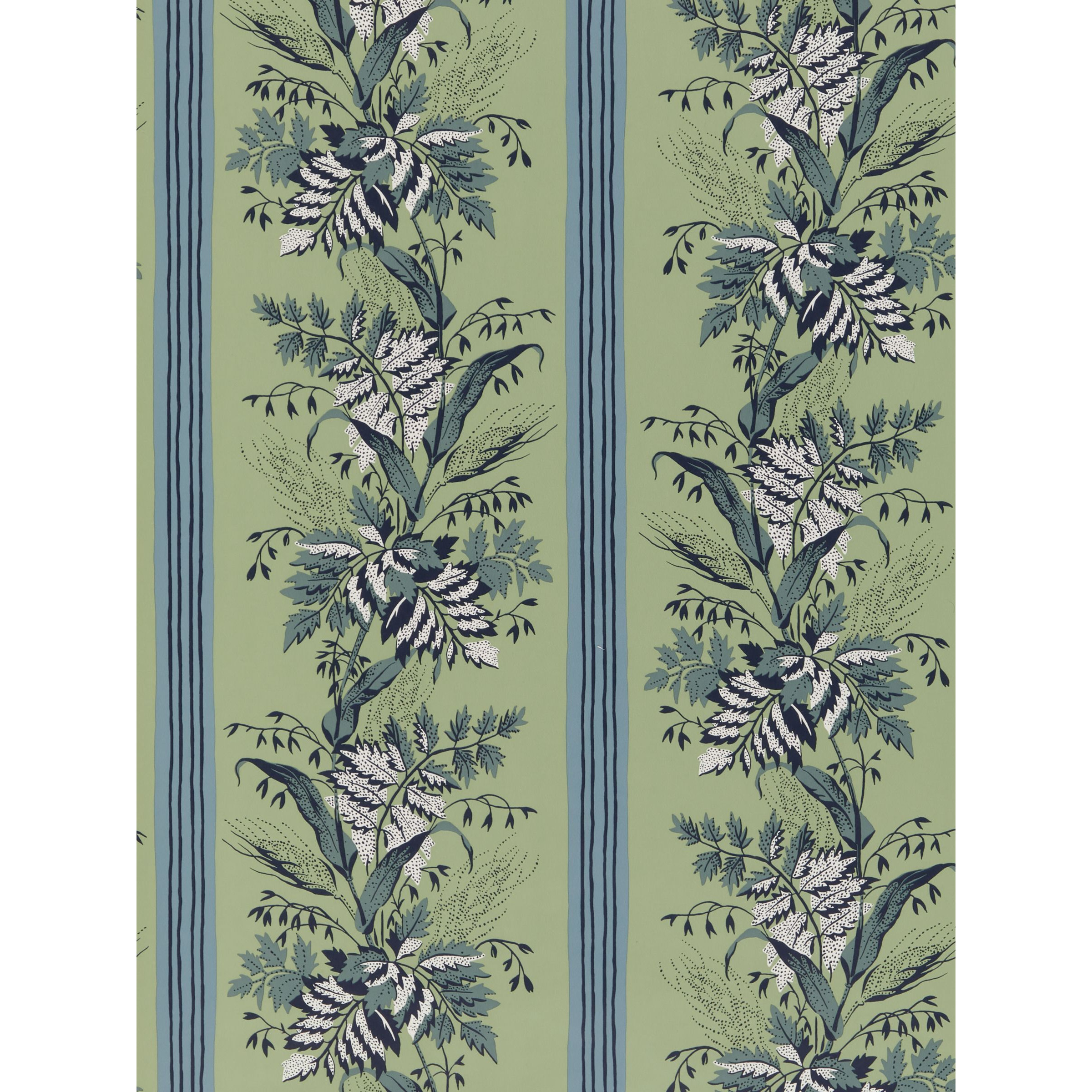John Lewis Adelaide Wallpaper, Linden Green by John Lewis & Partners ...