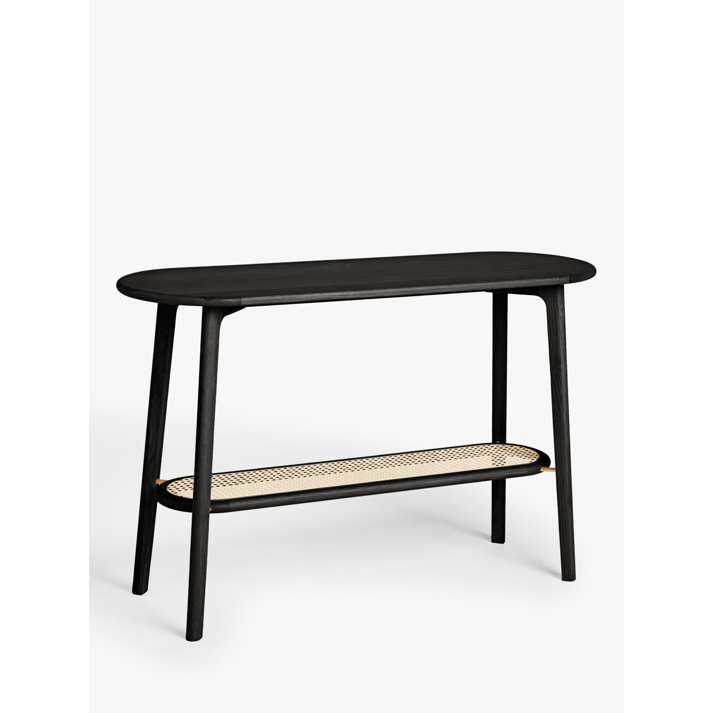 John Lewis Rattan Console Table, Black by John Lewis & Partners ...