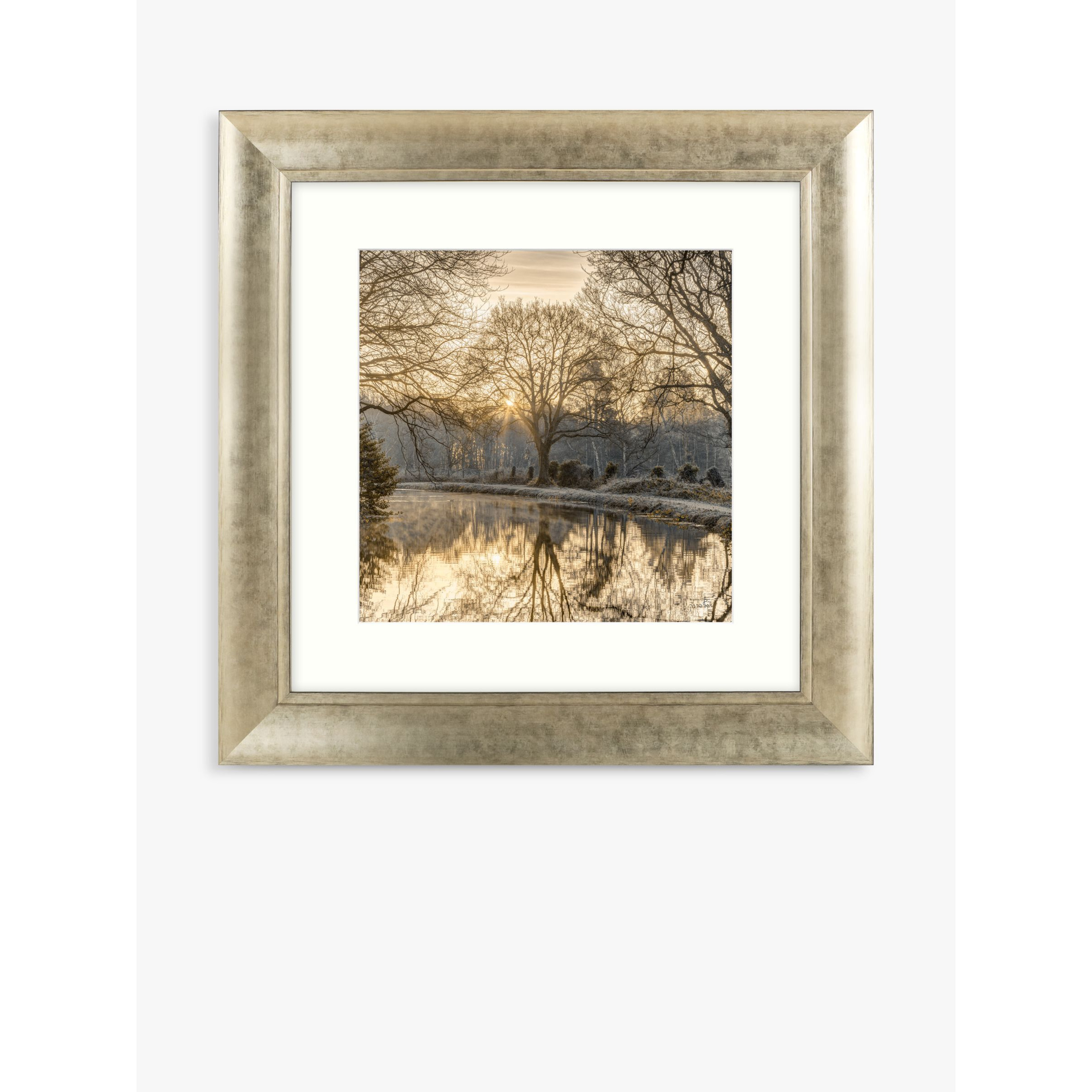 Assaf Frank - 'Autumn Walk' Framed Print & Mount, 62 x 62cm, Yellow ...