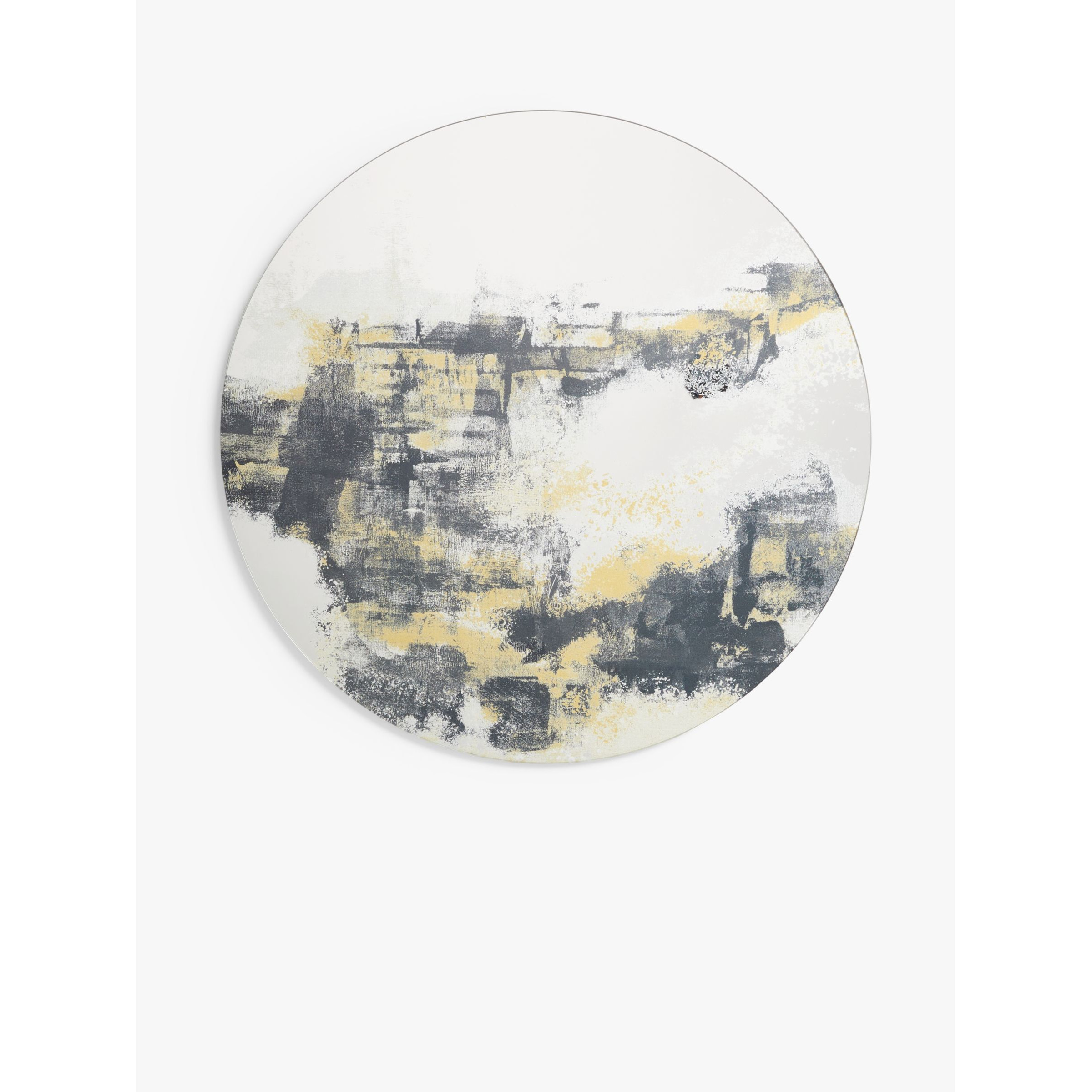 John Lewis Lynton Art Round Wall Mirror, 65cm, Clear/Multi by John ...