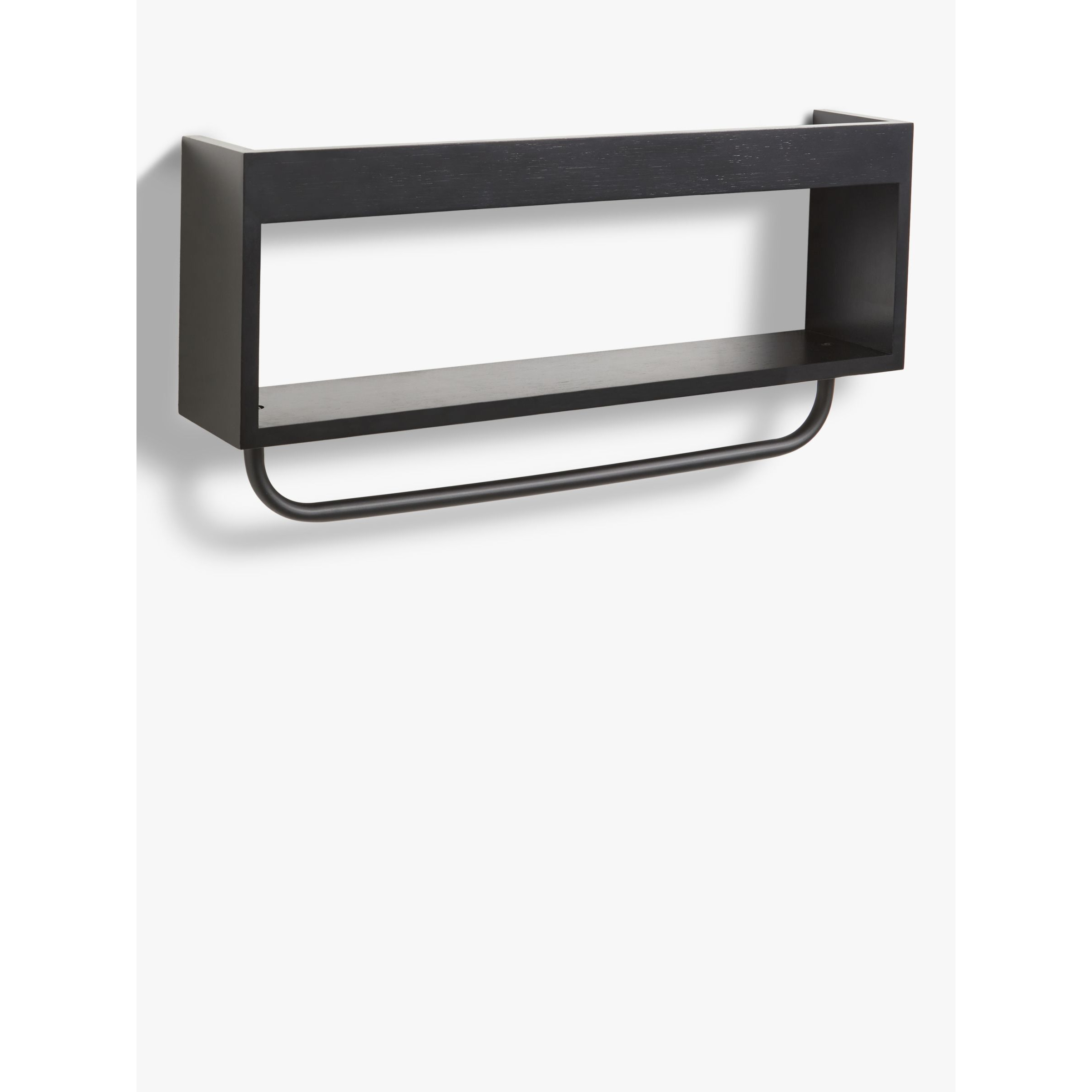 John Lewis Bamboo and Iron Double Shelf and Rail by John Lewis ...