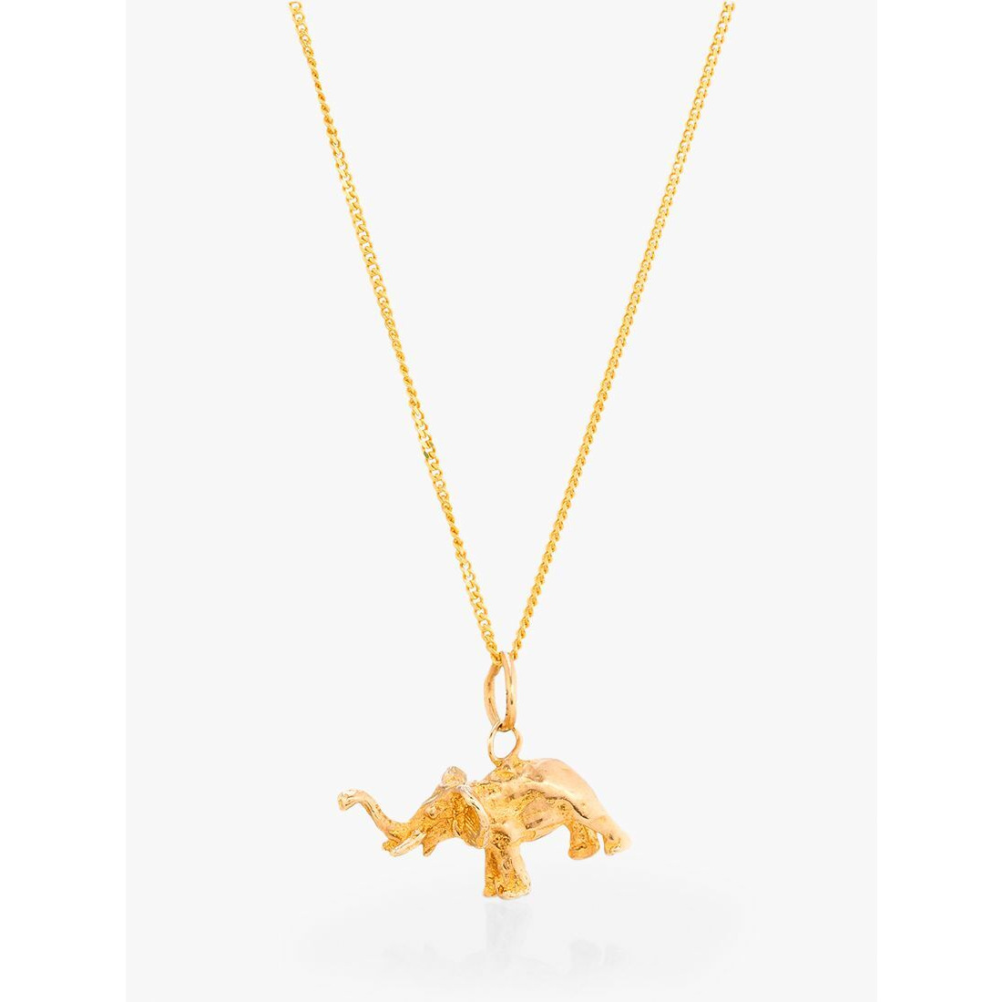 L & T Heirlooms Second Hand 9ct Yellow Gold Elephant Pendant Necklace ...