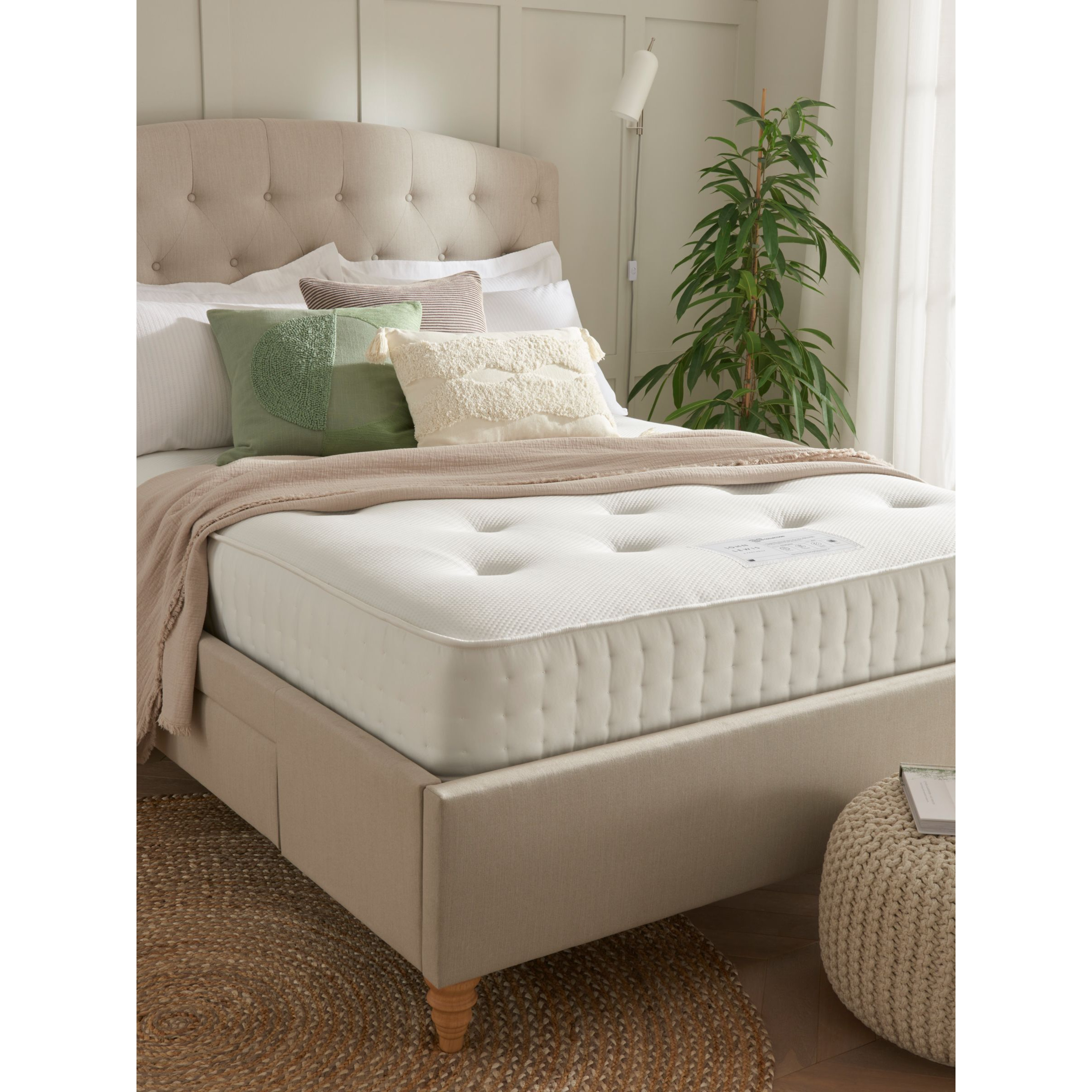 John Lewis Ortho Support 1200 Pocket Spring Mattress, Firm Tension ...