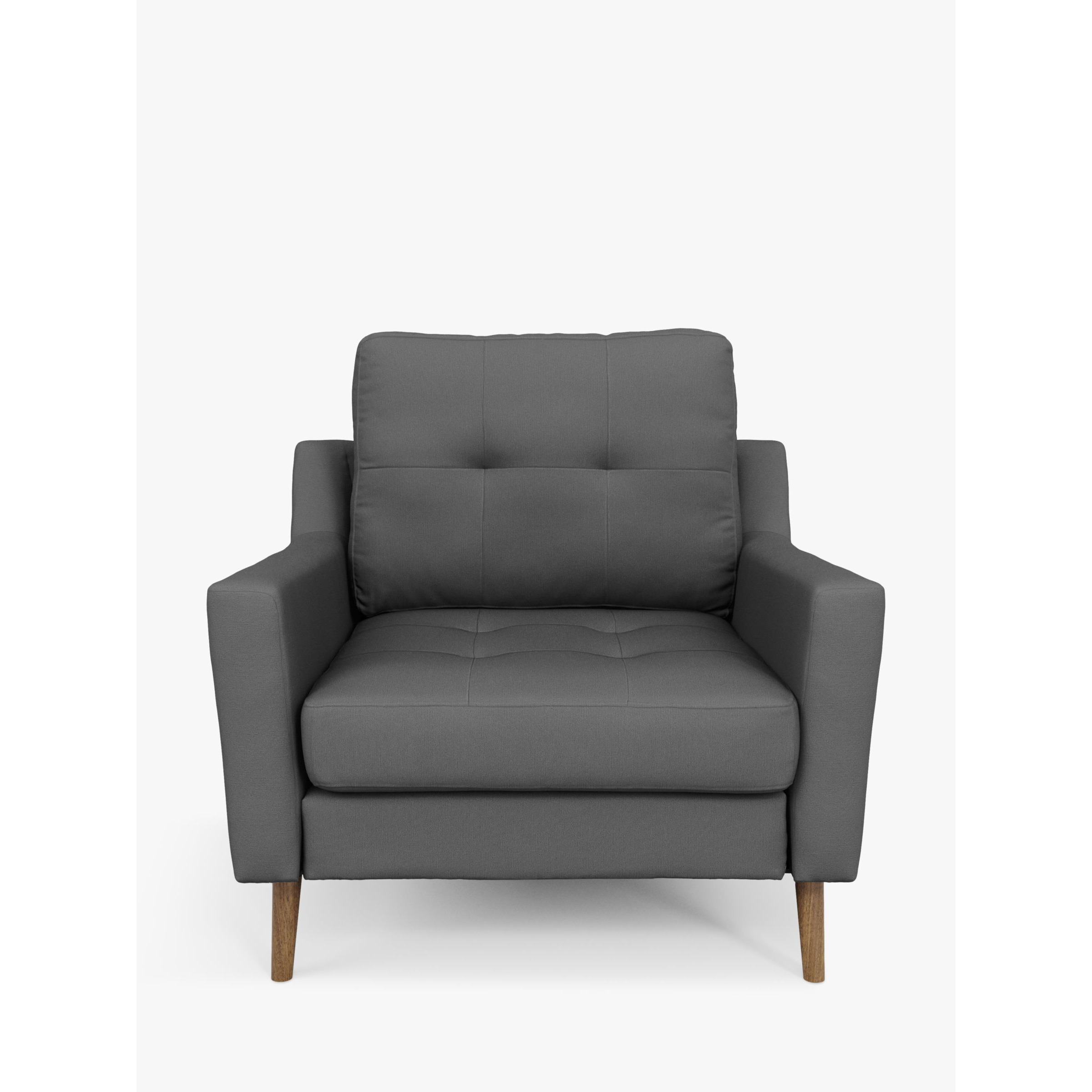 Sofi 'Sofa in a Box' Armchair, Dark Leg, Charcoal Grey by John Lewis ...