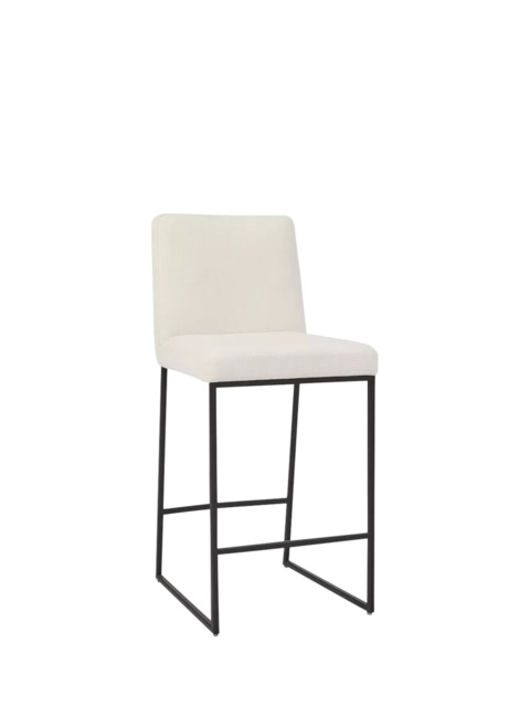 west elm Range Counter Stool, Alabaster/Dark Bronze by John Lewis ...