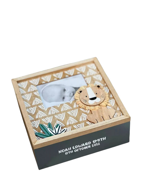 Solesmith Personalised Safari Child Keepsake Box, Multi by John Lewis ...