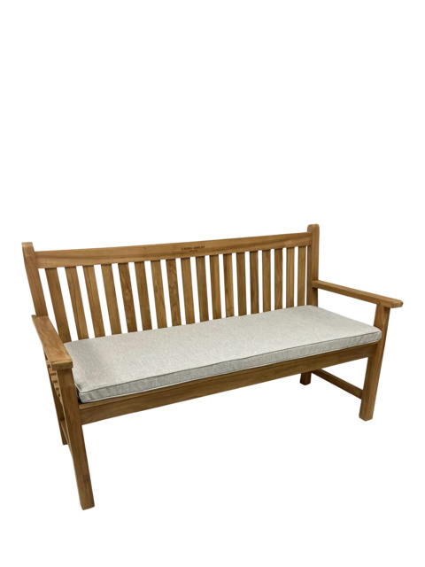Laura Ashley Salcey 2-Seater Garden Bench with Seat Pad, FSC-Certified ...