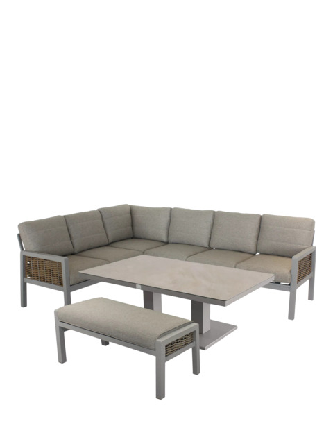 LG Outdoor Havana 8-Seater Corner Garden Modular Dining Set with ...
