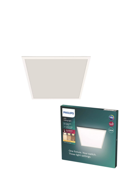 Philips SceneSwitch Touch CL560 LED 36W Square Ceiling Light, White by ...