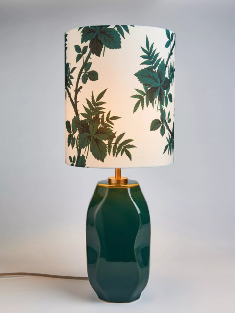 John Lewis X Collagerie Botanical Vine Print Faceted Ceramic Table Lamp ...