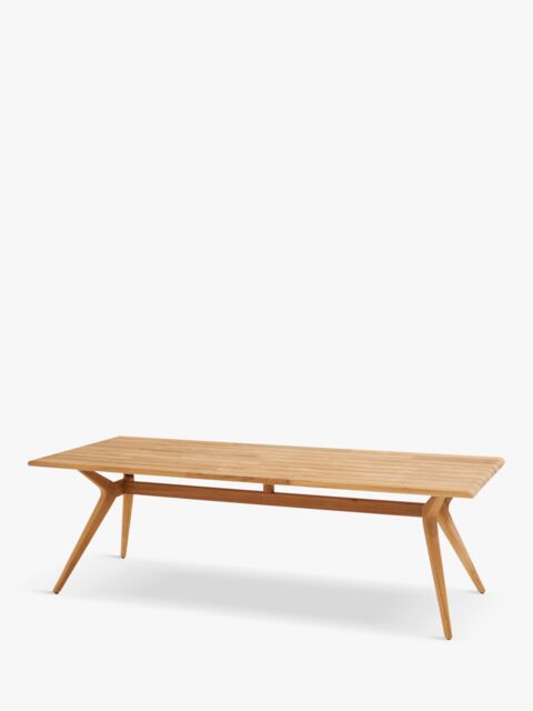4 Seasons Outdoor Belair Rectangular Garden Dining Table, 240cm, FSC-Certified (Teak Wood ...