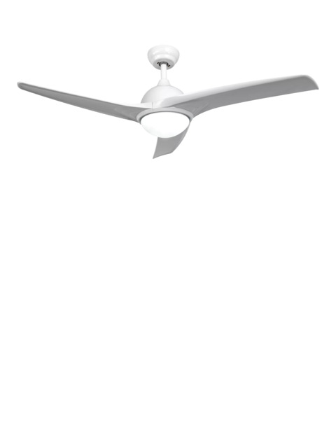 Seynave Costa Ceiling Fan & LED Light, White by John Lewis & Partners ...