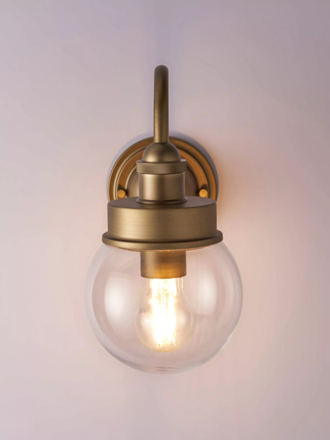 John Lewis Homestead Outdoor Wall Light, Dark Antique Brass by John ...