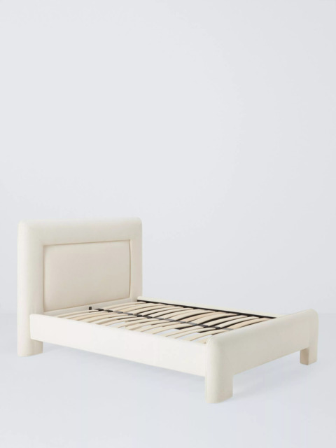 John Lewis Blocky Bed Frame, King Size, Boucle White by John Lewis ...