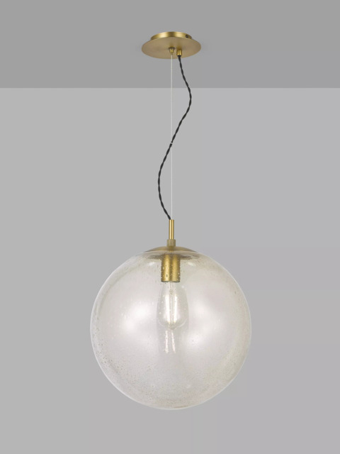 John Lewis Champagne Bubble Glass Pendant Ceiling Light, Champagne/Warm ...