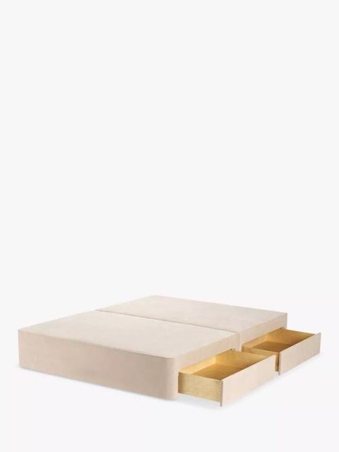 John Lewis Pocket Sprung 4 Drawer Storage Divan Base, Small Double by ...