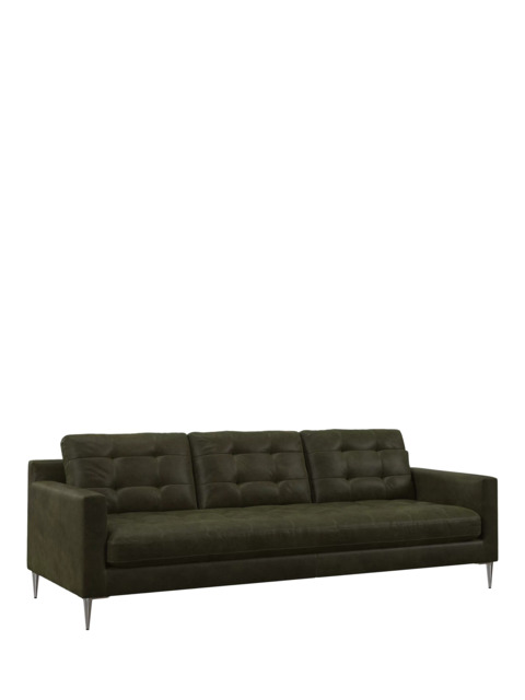 John Lewis Draper II Grand 4 Seater Leather Sofa, Metal Leg by John ...