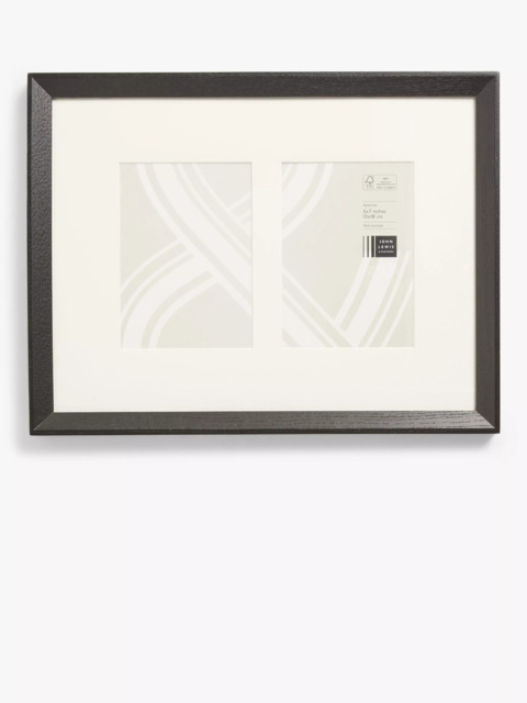 "John Lewis Isla Double Photo Frame & Mount, 5 x 7"" (13 x 18cm), FSC ...