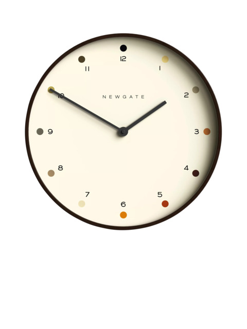 Newgate Clocks Mr Clarke Analogue Wall Clock, 40.5cm, Brown by John ...