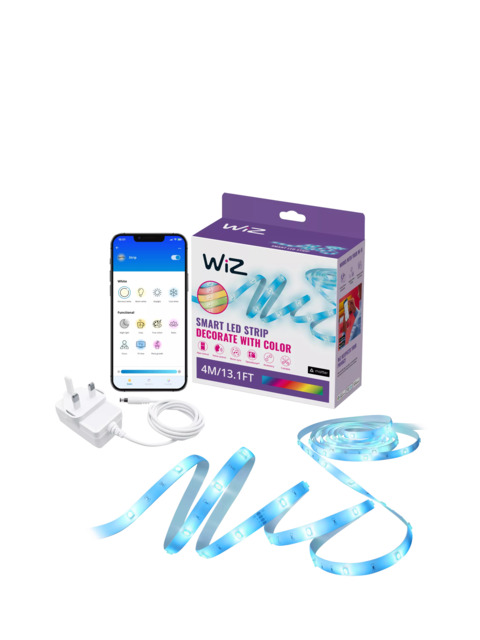 WiZ Smart LED Strip RGB Colour, 4m by John Lewis & Partners | ufurnish.com
