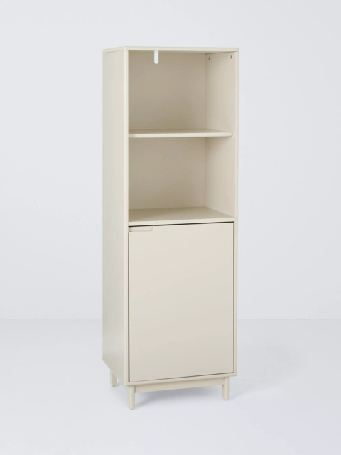 John Lewis Format Narrow Bookcase, Greige by John Lewis & Partners ...