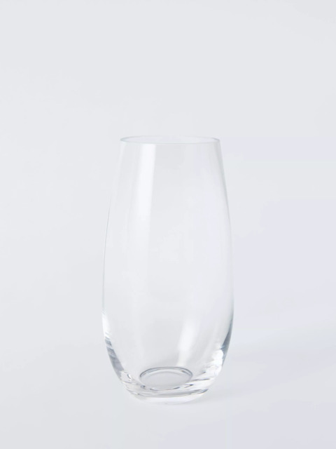 John Lewis Bullet Glass Vase, H27cm, Clear by John Lewis & Partners ...