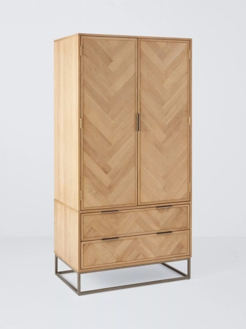 John Lewis Estate Double Wardrobe, Oak by John Lewis & Partners ...