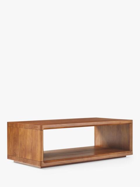 West Elm Calla Coffee Table, Cool Walnut by John Lewis & Partners ...