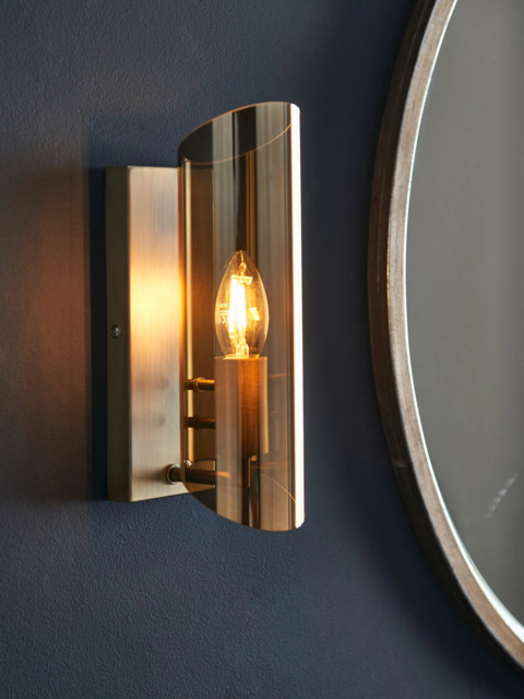 John Lewis Viscount Lustre Wall Light, Gold by John Lewis & Partners ...