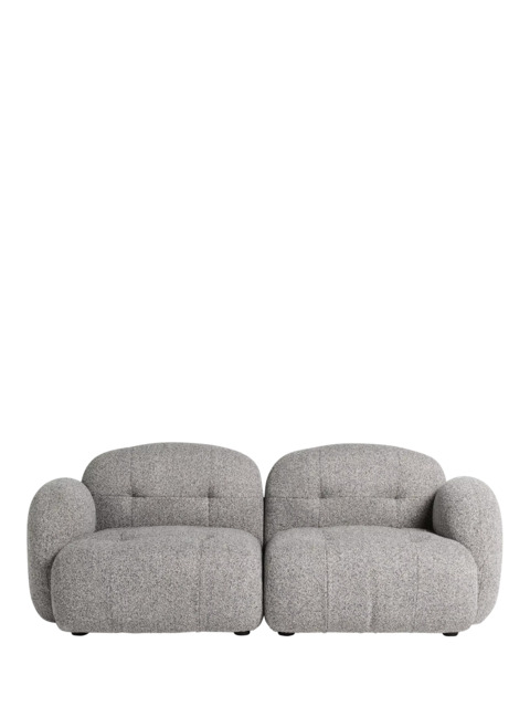 MADE Alban 2 Seater Modular Sofa, Grey Boucle by John Lewis & Partners ...