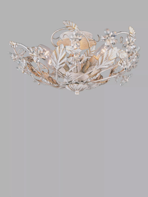 Impex Florence Ceiling Light, Antique White by John Lewis & Partners ...