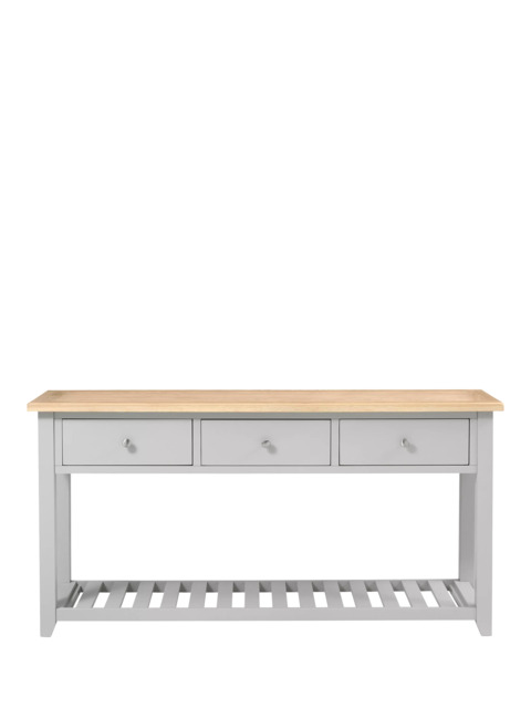 Cotswold Company Chester Large Console Table, Dove Grey by John Lewis ...