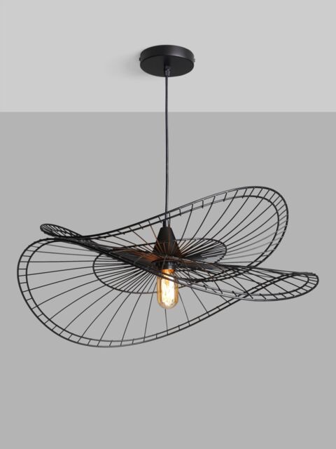 John Lewis Hiko Dual Layer 100 Ceiling Light, Black by John Lewis ...