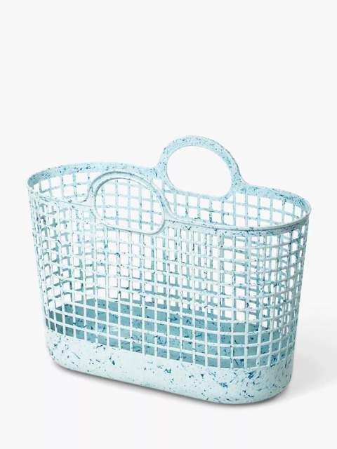 Like-it Recycled Ocean Plastic Basket, Medium, Ocean Blue by John Lewis ...