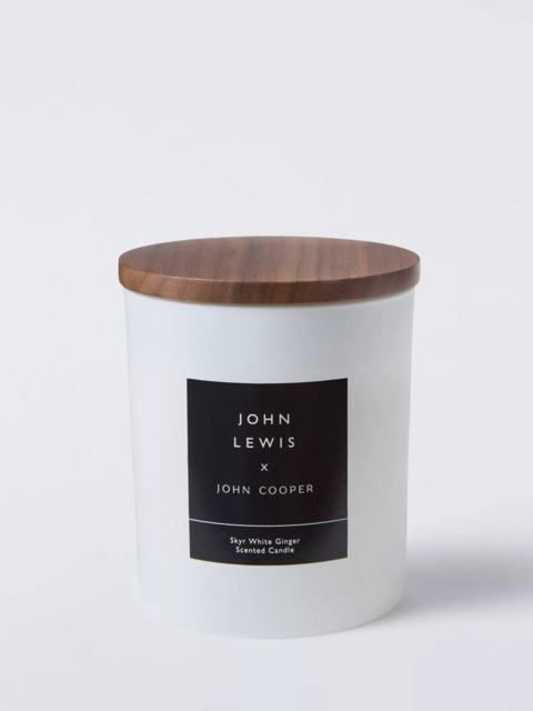 John Lewis x John Cooper Skyr White Ginger Scented Candle by John Lewis ...