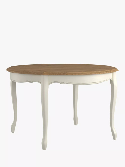 Laura Ashley Provencale 4-6 Seater Fixed Dining Table, Ivory by John ...