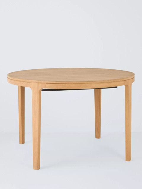 John Lewis Mira II Extending Round Dining Table, Oak by John Lewis ...