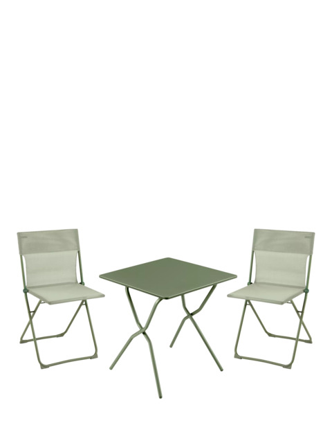 Lafuma Balcony Folding 2-Seater Garden Bistro Table & Chairs Set by ...